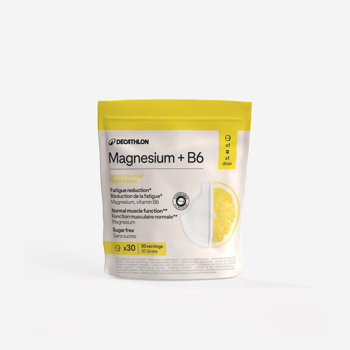 Magnesium+B6 sugar-free natural lemon flavour, 30 tablets – Decathlon ...